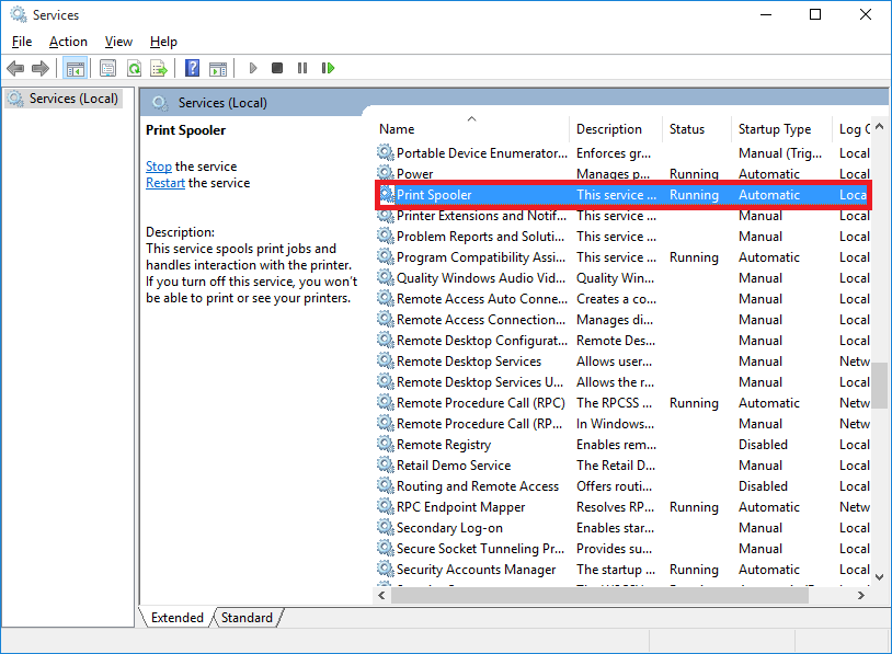 What Is The Windows Printer Spooler Service PrinterNotPrinting